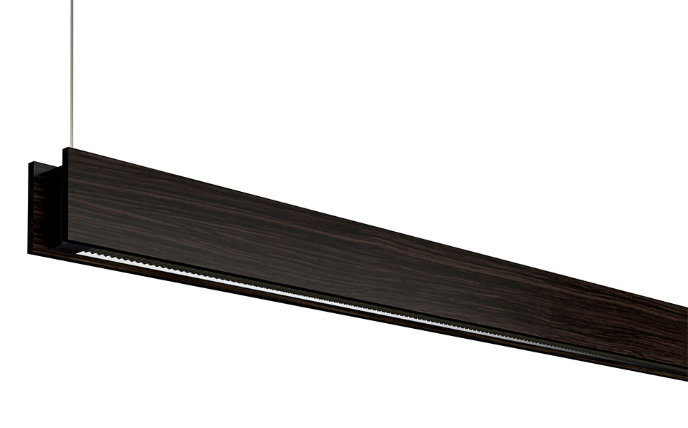 Glide Wood Downlight Suspension 24VDC Remote End Feed | PureEdge Lighting