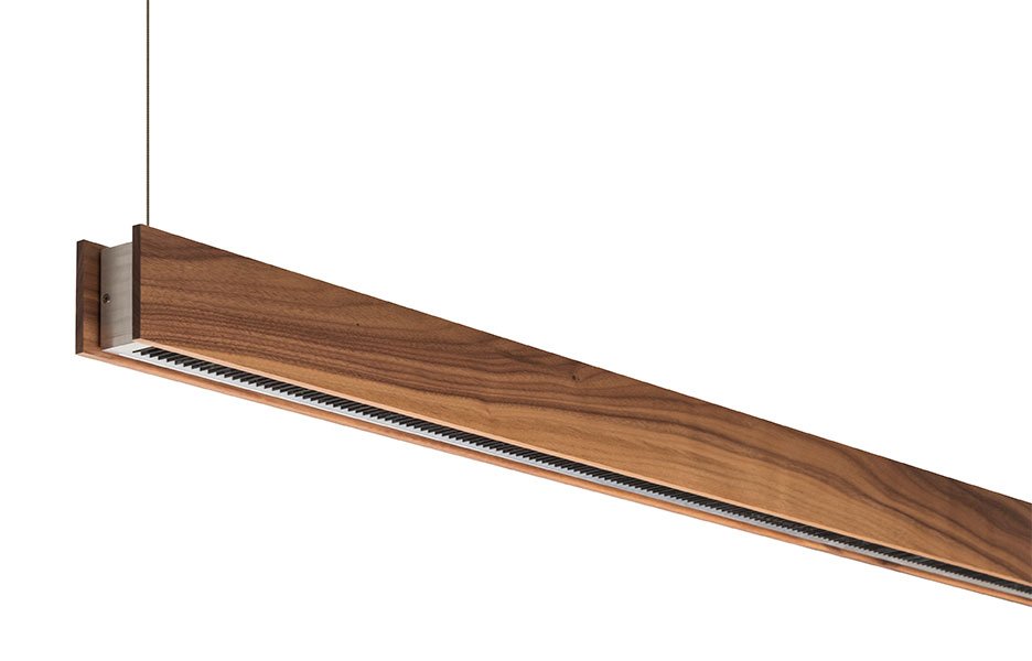 PureEdge Lighting - Glide Wood Downlight Suspension 24VDC Remote End Feed