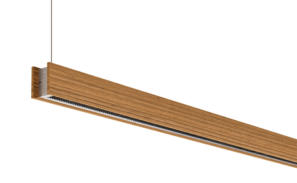 Glide Wood Downlight Suspension 24VDC Remote End Feed | PureEdge Lighting